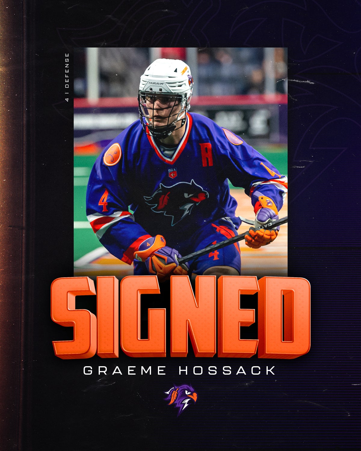 Thunderbirds Extend Three-Time NLL Defensive Player Of The Year Graeme ...